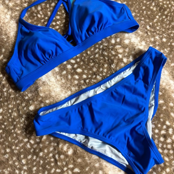 Swim | Vibrant Blue Bikini Set | Poshmark